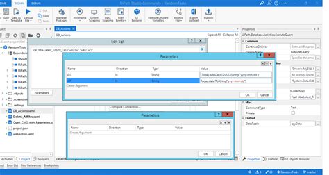 Execute Query Parameters Studio Uipath Community Forum