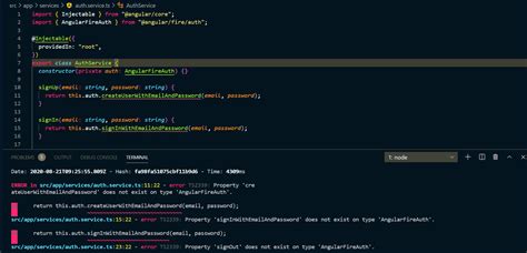 Property Auth Does Not Exist On Type Angularfireauth · Issue 2409