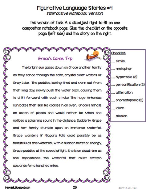 Figurative Language In Reading Miss Harris Year 6 Website