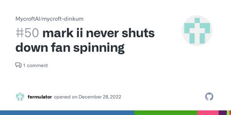 mark ii never shuts down fan spinning · issue 50 · mycroftai mycroft