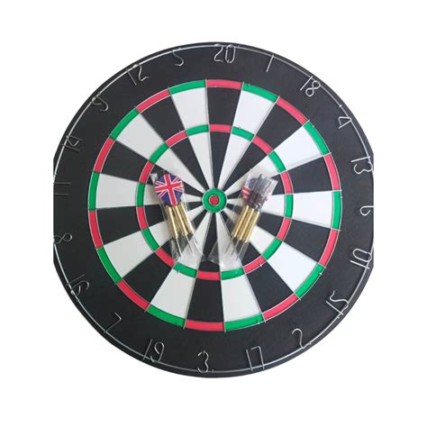 Dart Board Original Thickening Double Sided Dart Board Set W 6pcs Dartpins 18x1 1 2 Inch Wire
