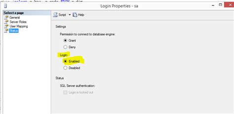 Sql Server 2008 Enable Sa User Or Windows Administrator User Stack Overflow