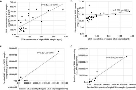 Relationship Between Dna Concentration Of Original Dna Samples And
