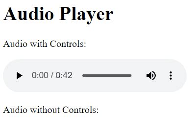 How To Hide Audio Controls In Html Geeksforgeeks