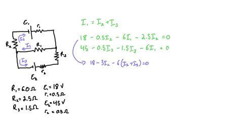 SOLVED Using Kirchhoff S Law Determine The Currents I1 I2 And I3