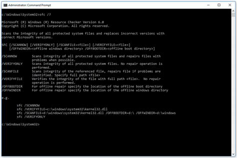Sfc Command Examples Options Switches And More