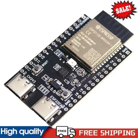 esp32 c6 minimum system board dual type c esp32 c6 wroom 1 risc v 512kb sram ~g £9 95 picclick uk
