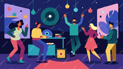 Premium Vector As The Night Progresses The Room Becomes Livelier And