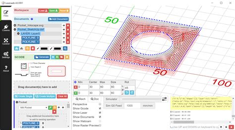 Cam Strange Behaviour While Generating The Gcode For Pocket Milling The Dxf Was Drawn