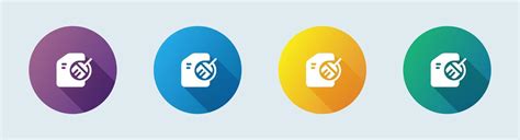 Clean Disk Solid Icon In Flat Design Style Cleaner Signs Vector