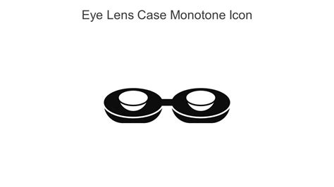 Eye Lens Case Monotone Icon In Powerpoint Pptx Png And Editable Eps Format Ppt Slide