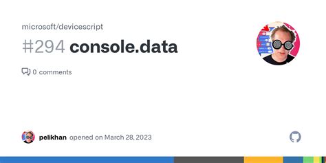 console data · issue 294 · microsoft devicescript · github