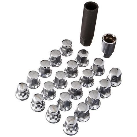 Rays 17hex Lug Nuts Locks Chrome 12x125 W1712125c