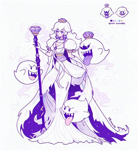 Princess King Boo Boo And King Boo Mario And 1 More Drawn By