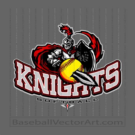 Knights Softball Pin Logo Knights Fastpitch Logo Clipart Image