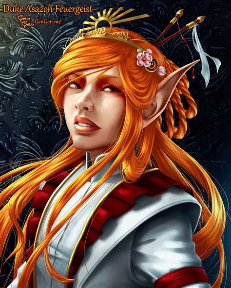 Portrait Of My Roleplay Character Asazoh Feuergeist Creative Corner