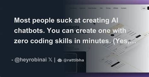 Most People Suck At Creating Ai Chatbots You Can Create One With Zero