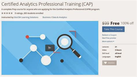 udemy free course udemy free coupons udemy free course certified analytics professional