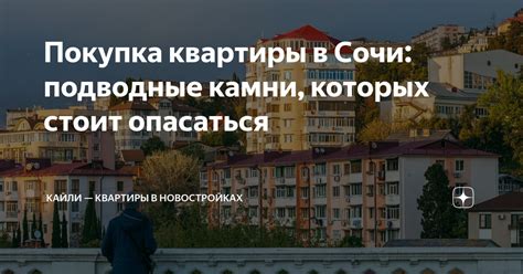 Покупка квартиры в Сочи подводные камни которых стоит опасаться Кайли — онлайн журнал о
