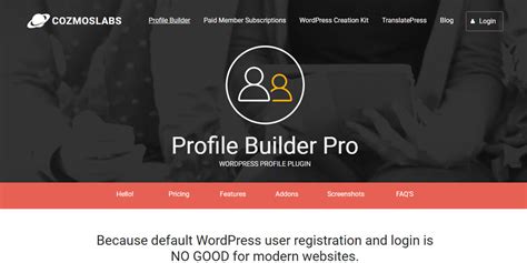 5 Best User Registration Login Profile And Membership Plugins