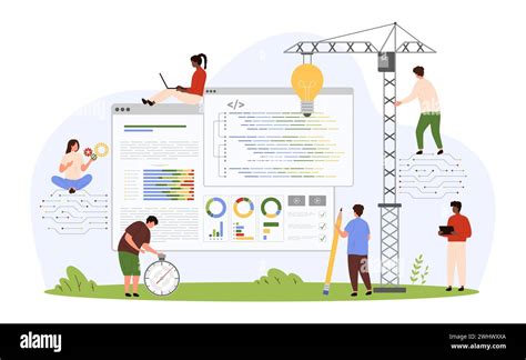 Software Code And Application Development In Open Source Platform Tiny People Develop Program