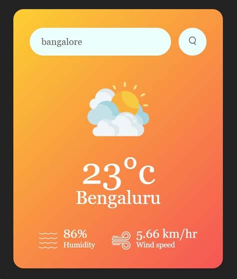 Basavaraj Revani On Linkedin Webdevelopment Weatherapp Html Css