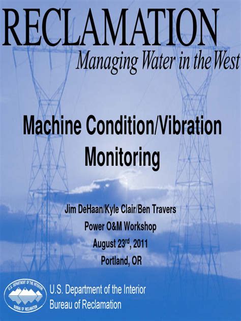 Machine Conditionvibration Monitoring Pdf Electric Motor Hydroelectricity