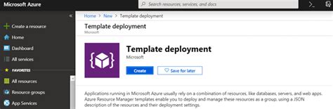 Create And Deploy Azure Resource Manager Templates By Using The Azure Portal Sqlservercentral