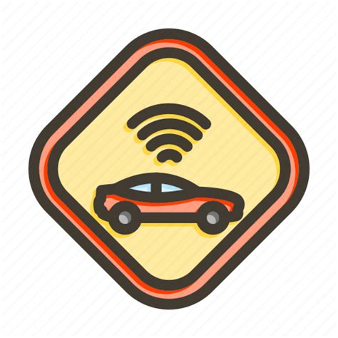 Radar Antenna Communication Wifi Road Sign Icon Download On Iconfinder