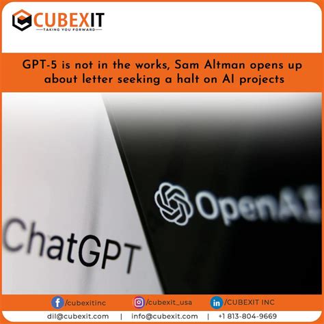 Cubexit Inc On Linkedin Cubexit Openai Gpt4 Gpt5