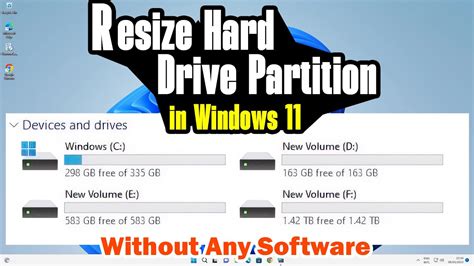 How To Resize Partition Shrink And Extend Drive Partition In Windows 11 Pc Or Laptop Youtube