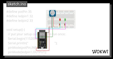 Esp32 Lab 5 Potentiometer Wokwi Esp32 Stm32 Arduino Simulator