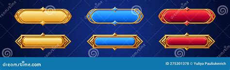Medieval Game Button Animation Sprite With Crown Cartoon Vector 275520835