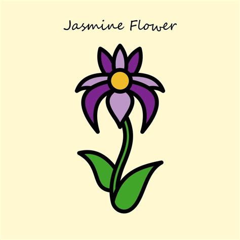 Jasmine Flower Illustration 43854671 Vector Art At Vecteezy
