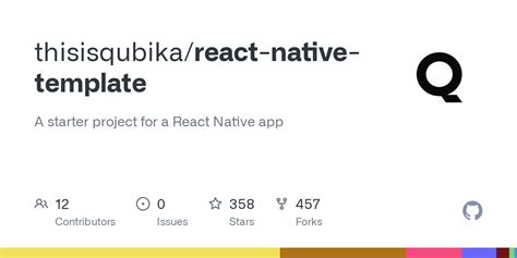 GitHub Thisisqubika React Native Template A Starter Project For A React Native App