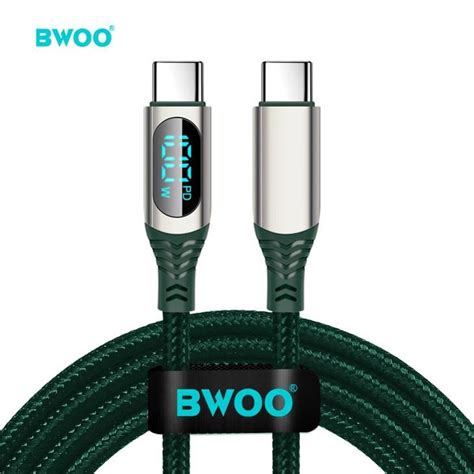 Customized Digital Display 100w Type C To Type C Cable Manufacturers Wholesale Service BWOO