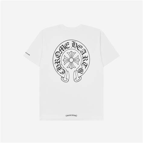 크롬하츠 홀스슈 로고 포켓 티셔츠 화이트 Chrome Hearts Kream