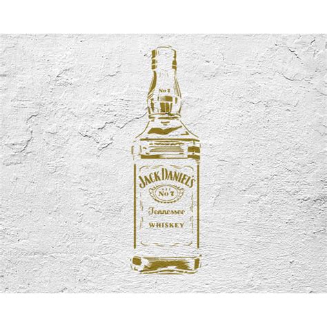 Jack Daniels Stencil N1 Whisky Reusable Stencil For Walls Wood And