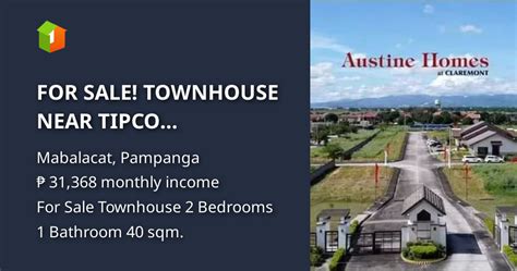 For Sale Townhouse Near Tipco Mabalacat And Clark [houses And Lots 🏘️