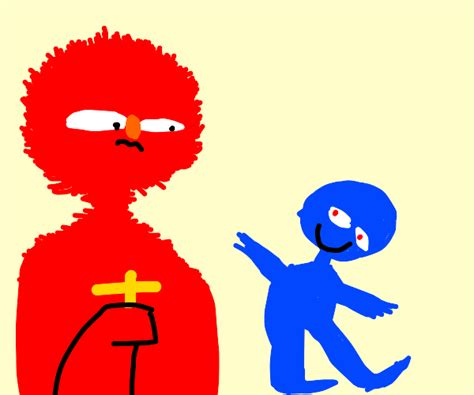 Elmos Other Weird Cousin Omle Drawception