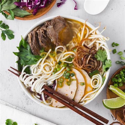 Bun Bo Hue Spicy Vietnamese Beef Noodle Soup Takes Two Eggs
