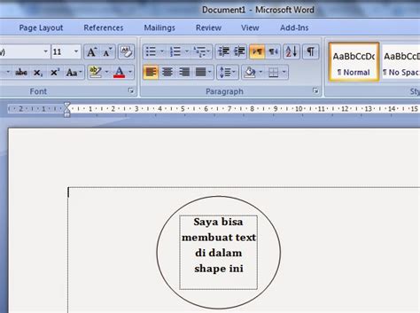 Cara Membuat Shape Dan Menambahkan Text Pada Shape Di Ms Word