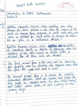 DBMS Questions END SEM DBMS CODING DBMS QUESTIONS 1 Comparison