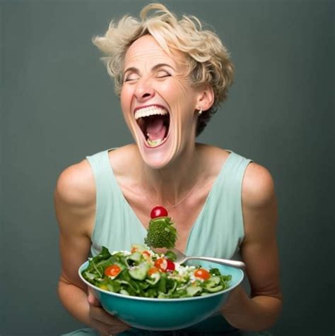 The Ai Art Version Of Women Laughing Alone With Salad Is A Terrifying