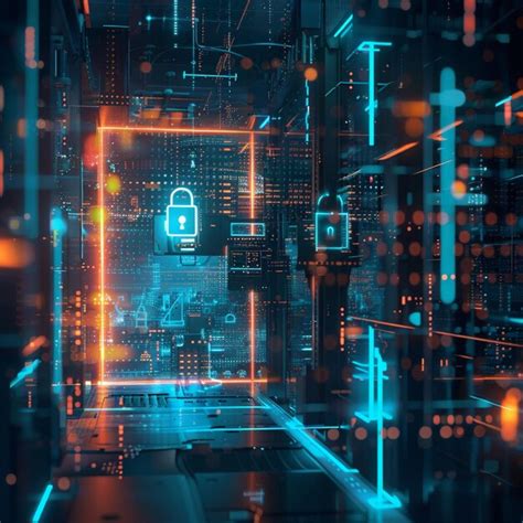 Security Structure Locks Data For Pc Prosperity Premium Ai Generated