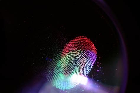 Premium Photo Beautiful Abstract Blue Green Two Colored Fingerprint