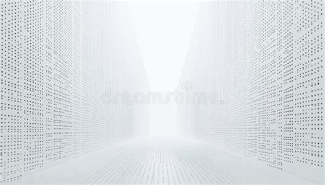 White Background With Binary Code Numbers In Gray Digital Data Matrix