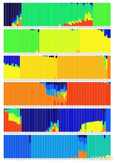 R语言pophelper包对 Admixture遗传结构分析可视化 知乎