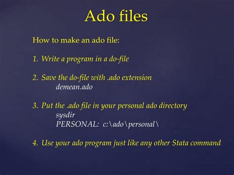 Ppt Advanced Stata Programming Powerpoint Presentation Free Download