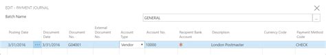 Dynamics 365 For Financials Issue And Void Checks Logan Consulting